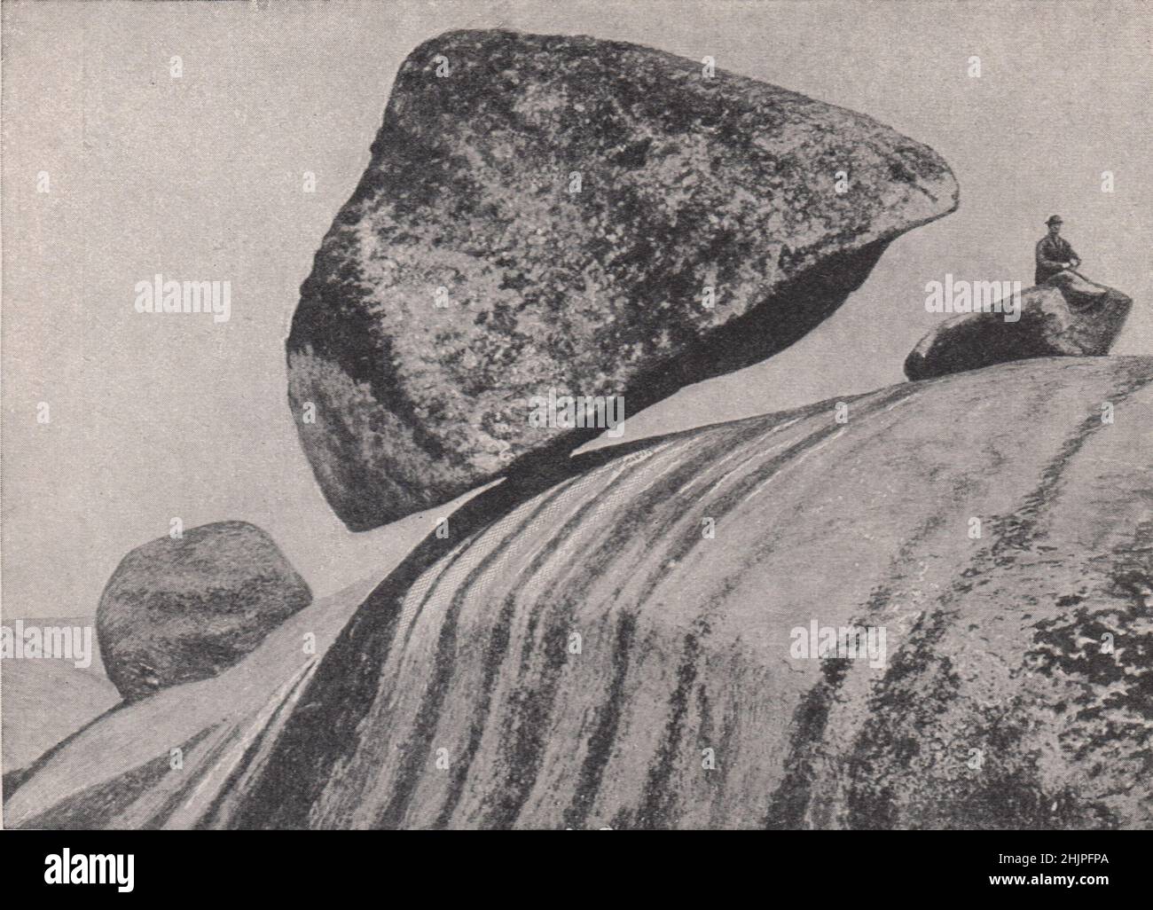 World-Famous granite Rocking-Stone of Argentina (1923 Stock Photo - Alamy
