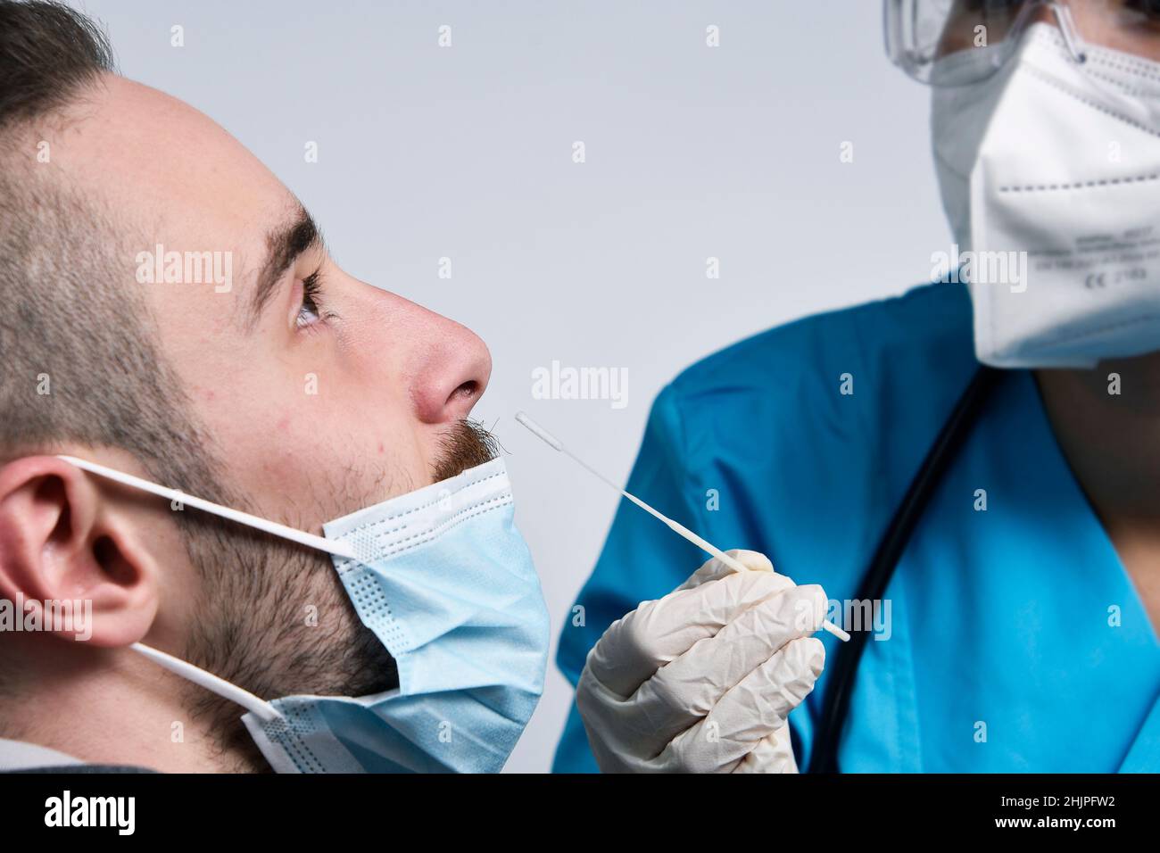 Healthcare nasal swab pcr hi-res stock photography and images - Alamy