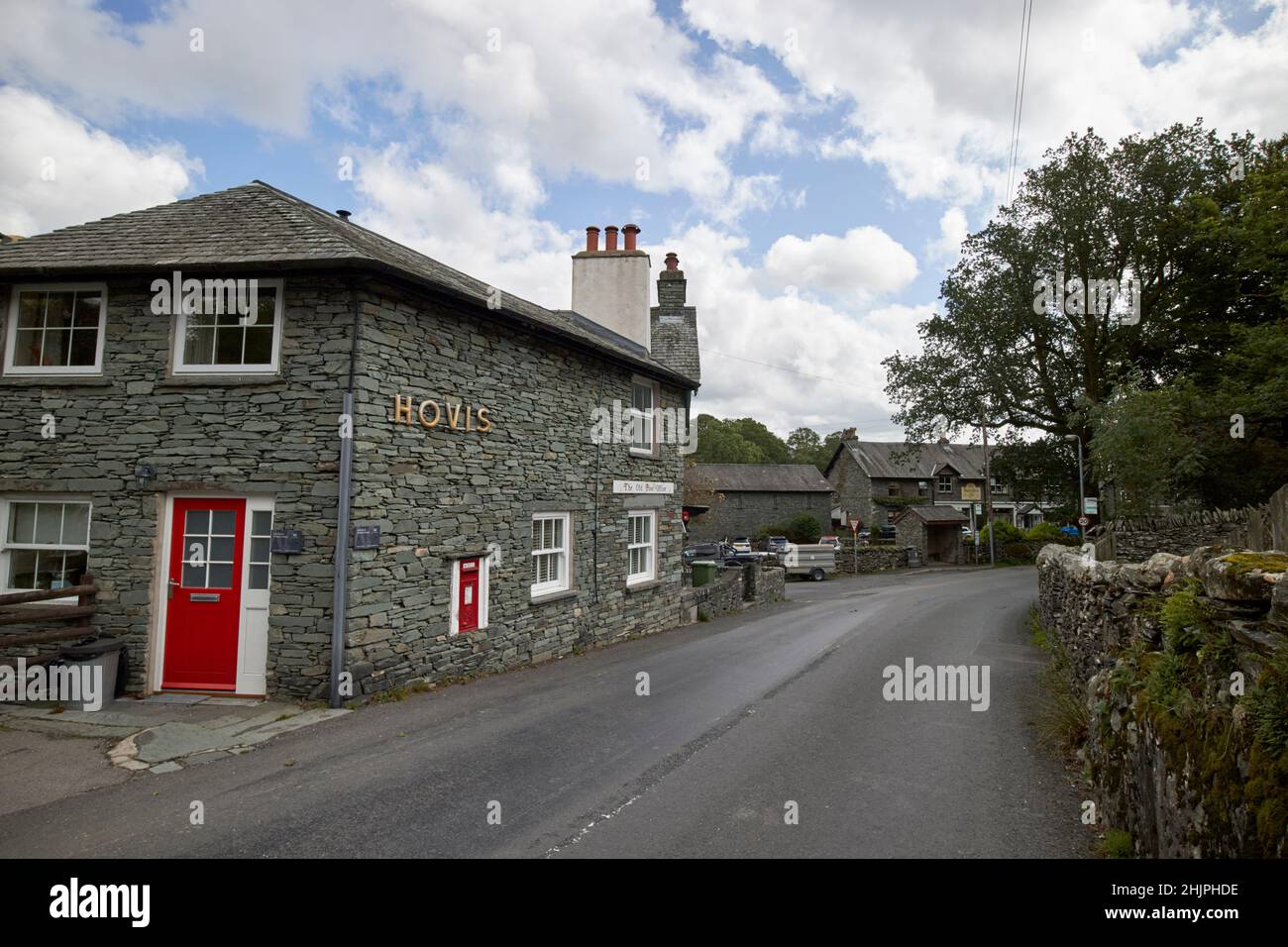 b5343 through chapel stile langdale valley, lake district, cumbria ...