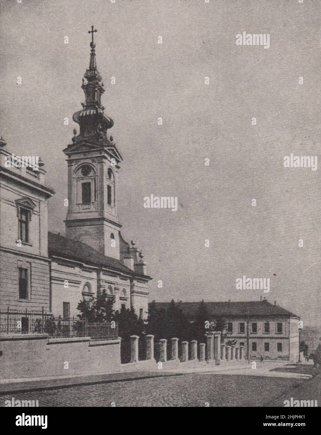 Centre of the Serbian state religion. Belgrade (1923 Stock Photo - Alamy