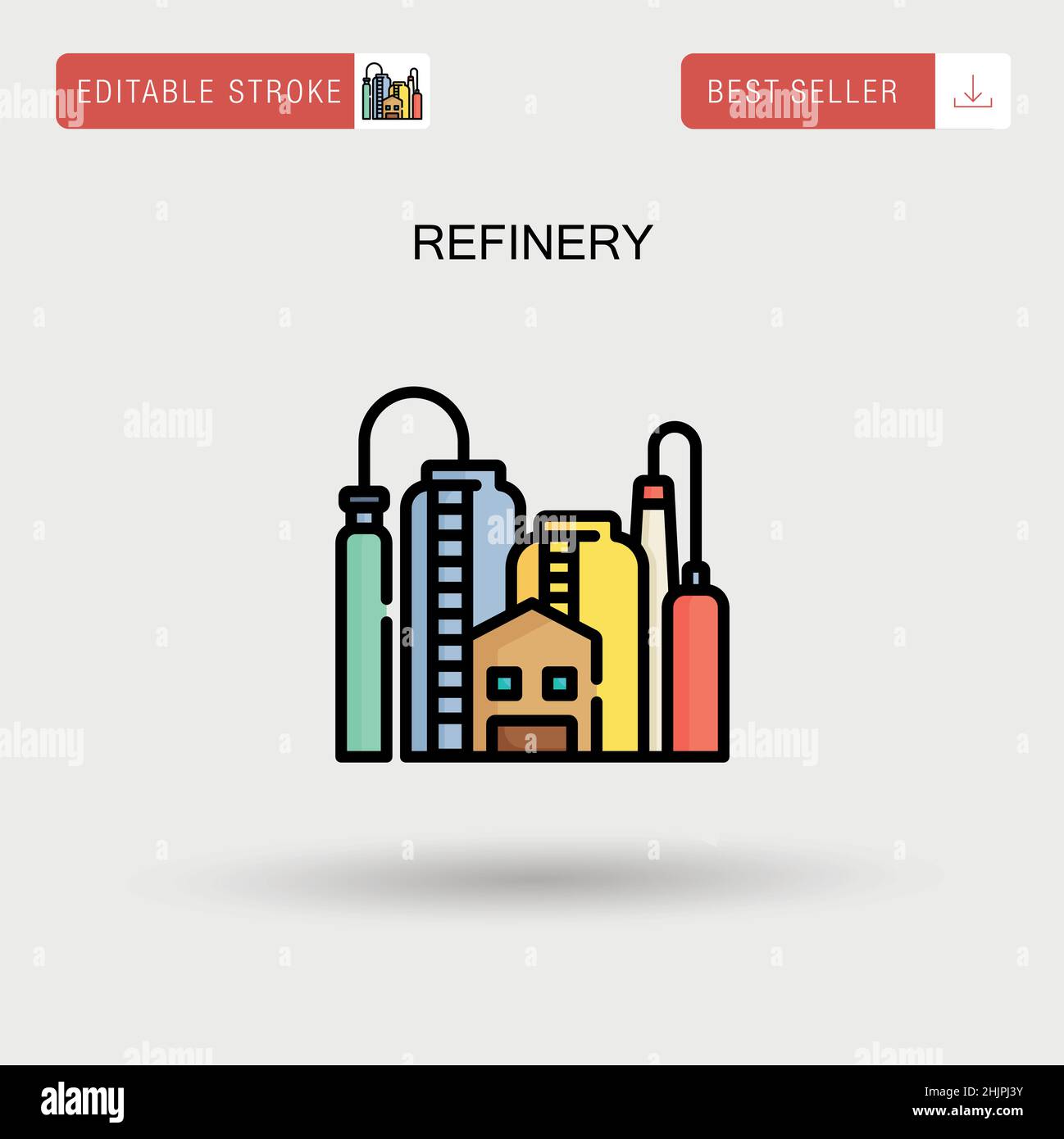 Fuel refinery Stock Vector Images - Alamy