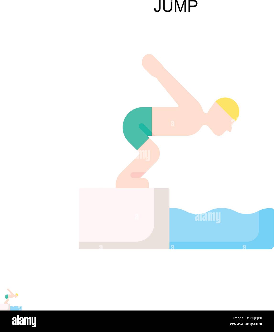 Happy jumping guy Stock Vector Images - Alamy