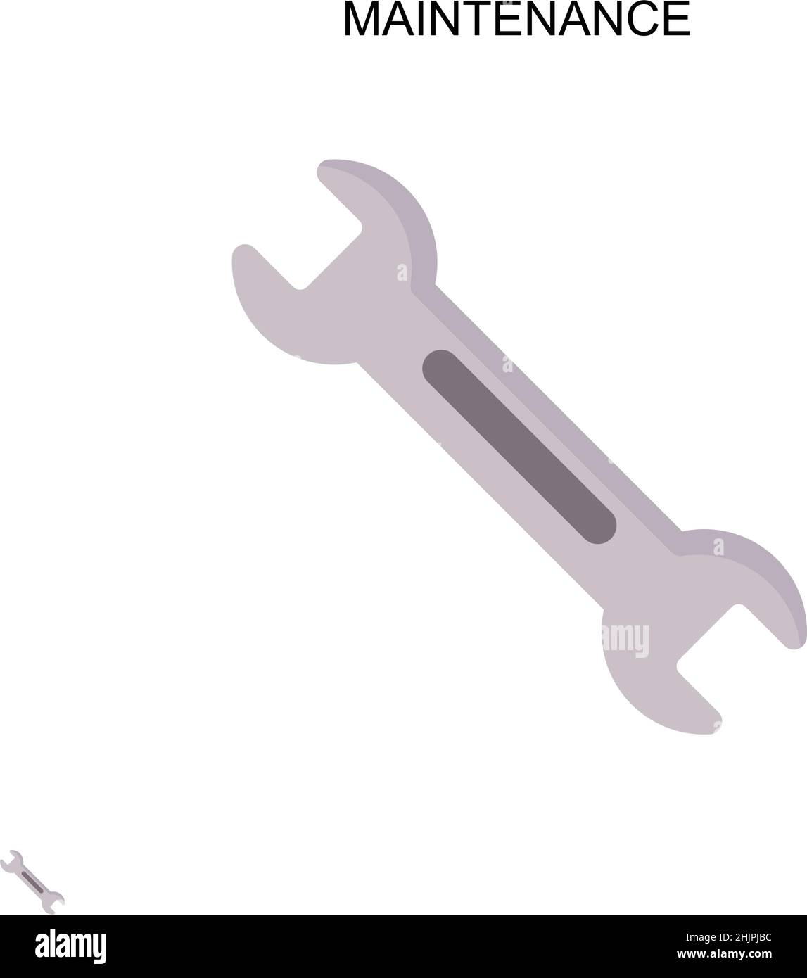 Maintenance Simple vector icon. Illustration symbol design template for ...