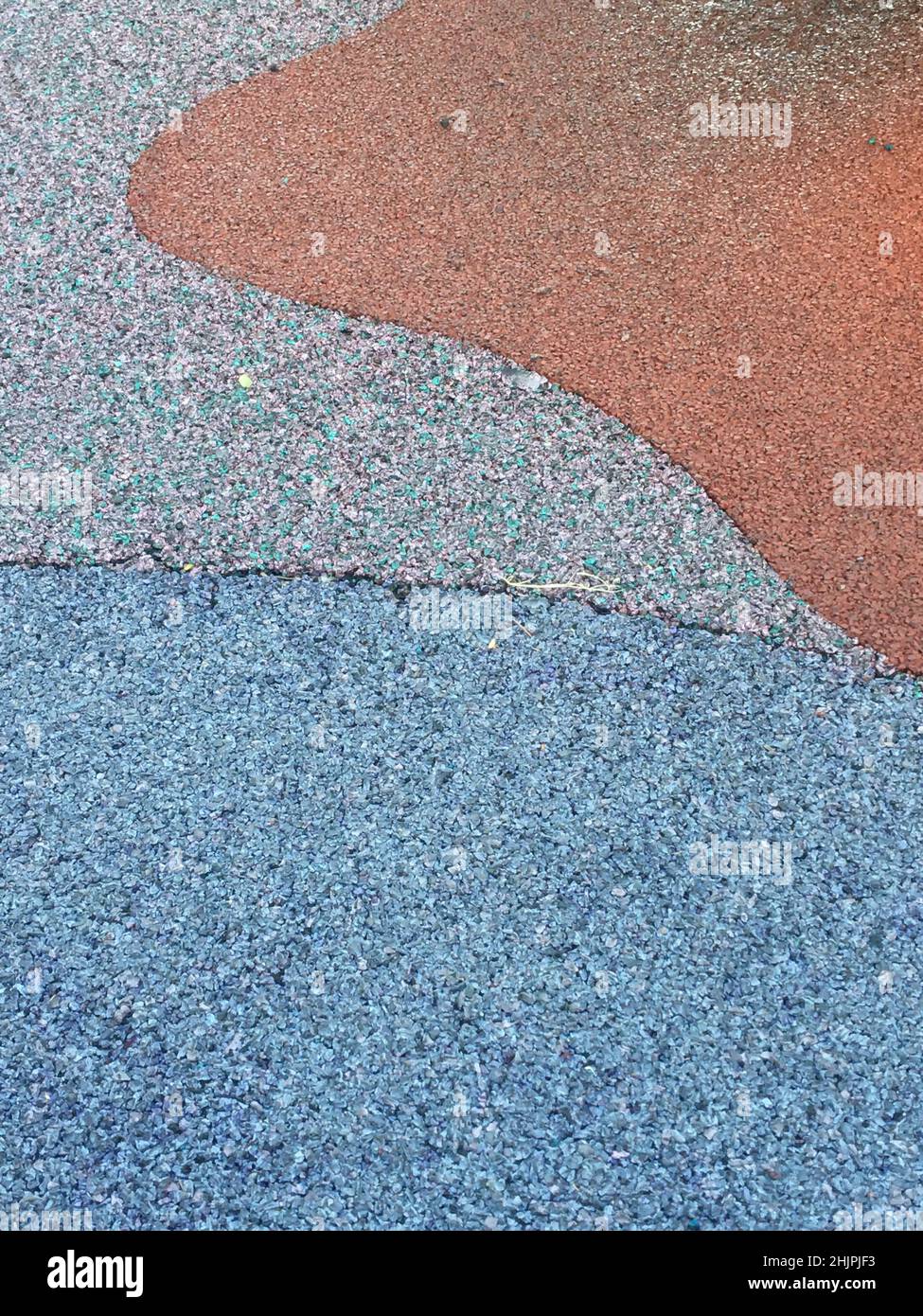 Two colored rubber floor for a play ground Stock Photo - Alamy