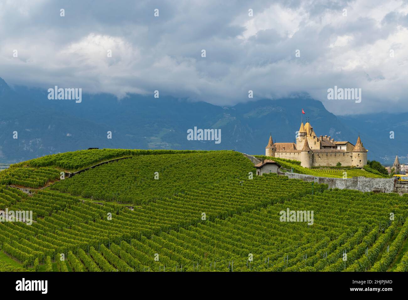 Castle Chateau d'Aigle in canton Vaud, Switzerland Stock Photo - Alamy