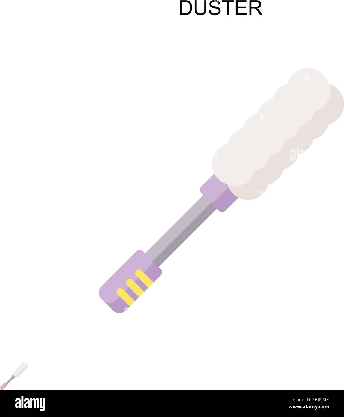 Duster Simple vector icon. Illustration symbol design template for web ...