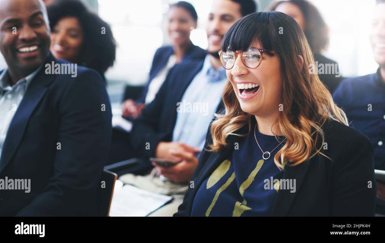 Laughter is a great tool for encouraging learning Stock Photo - Alamy