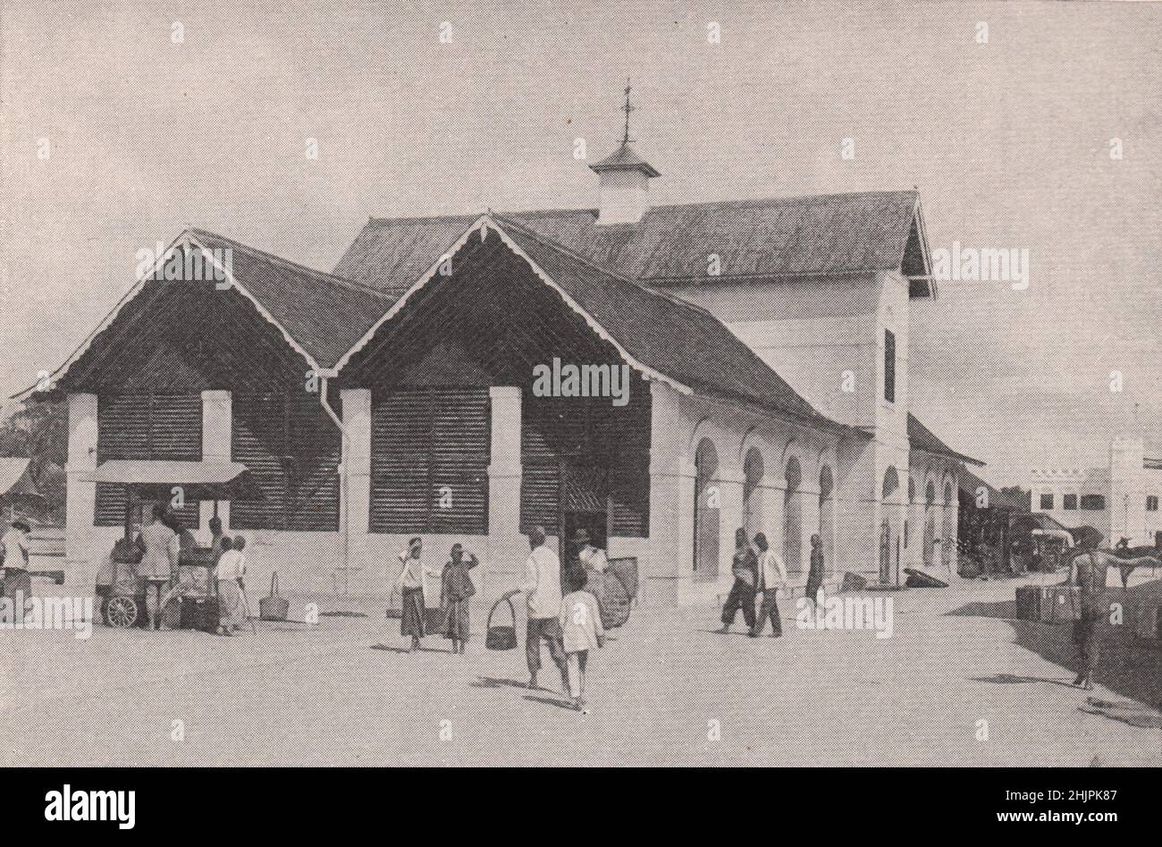 Fish market at Kuching supervised by the Government. Malaysia. Borneo ...