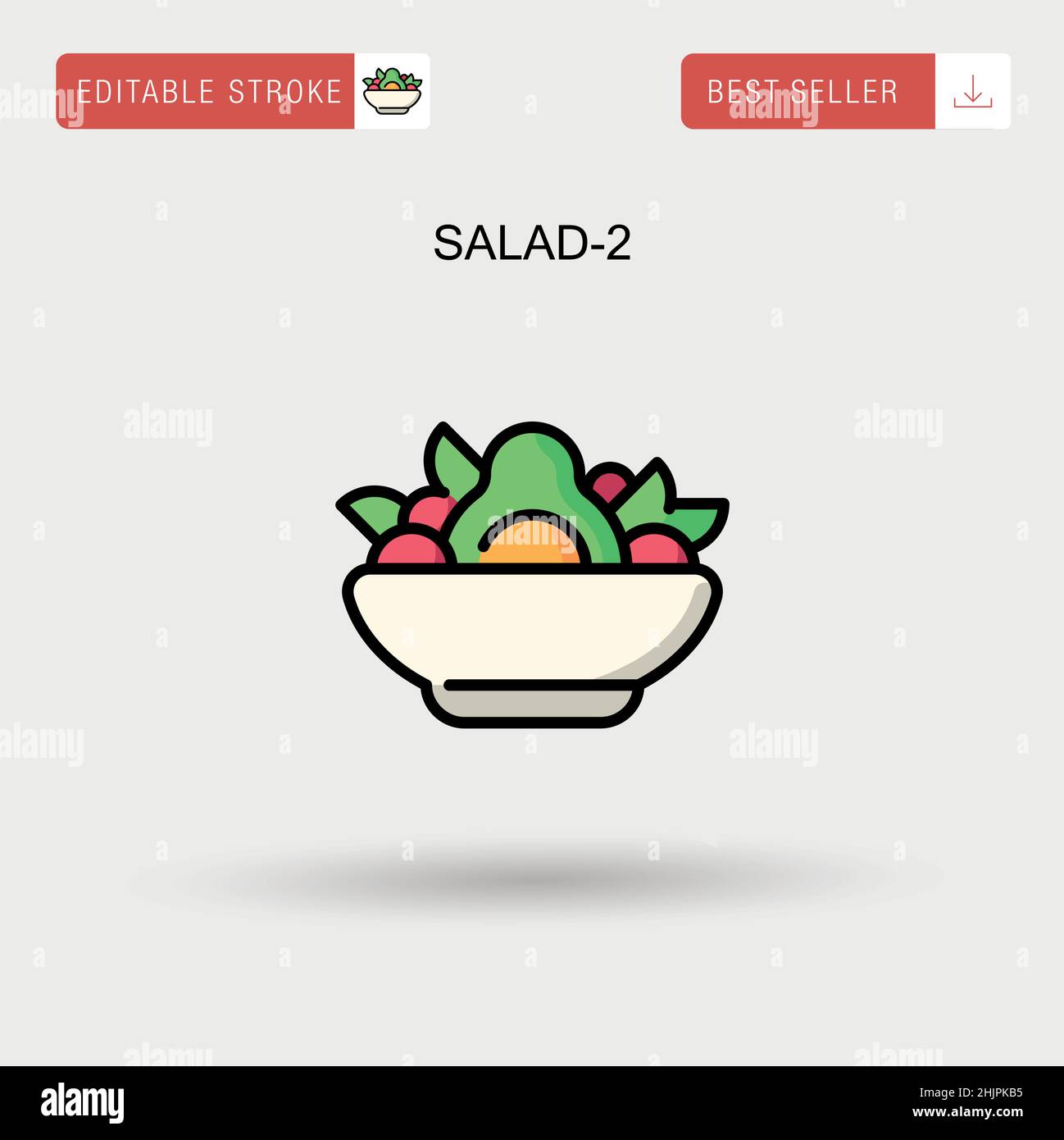 Summer salad organic vegetables Stock Vector Images - Alamy