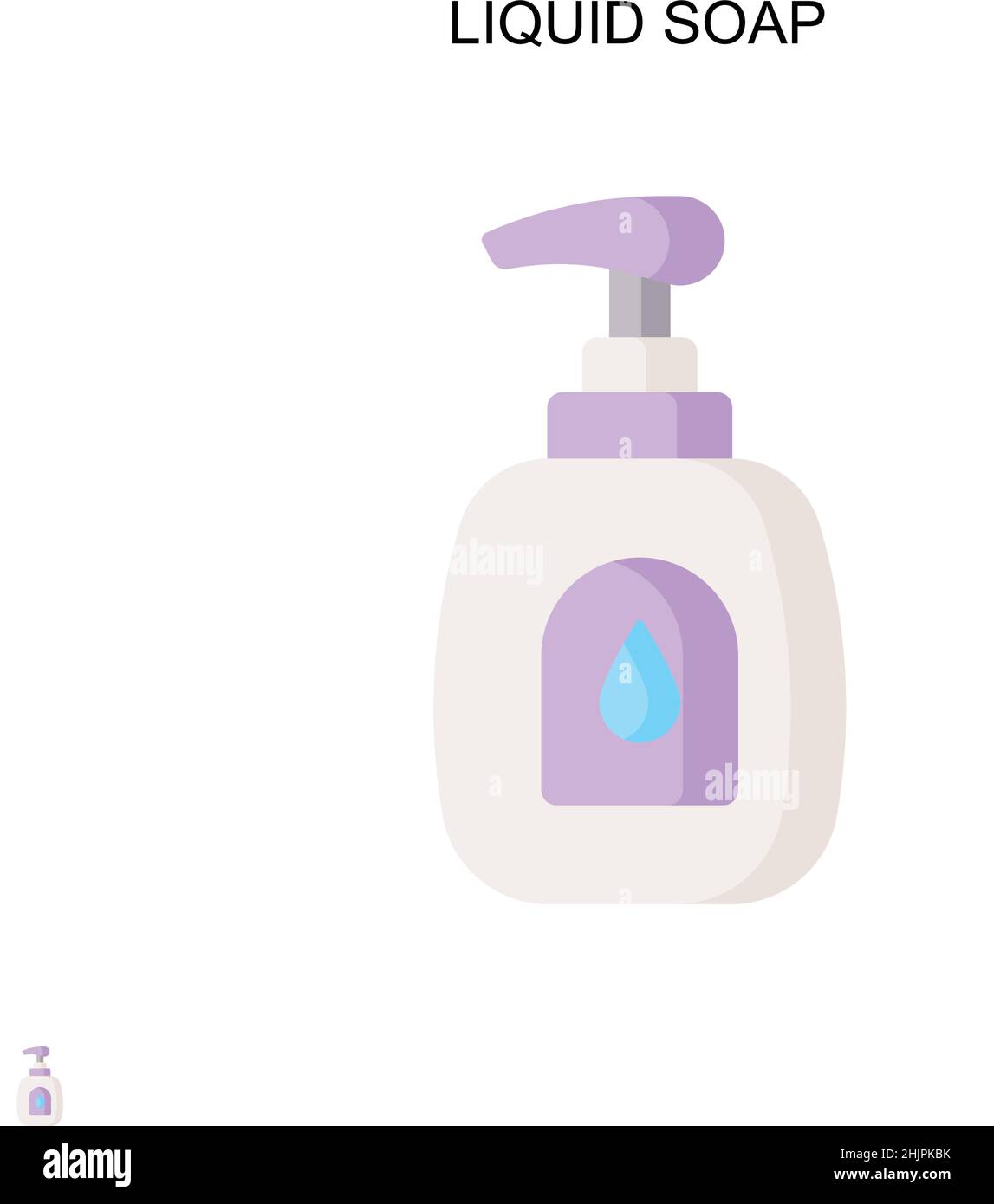 Liquid soap Simple vector icon. Illustration symbol design template for ...