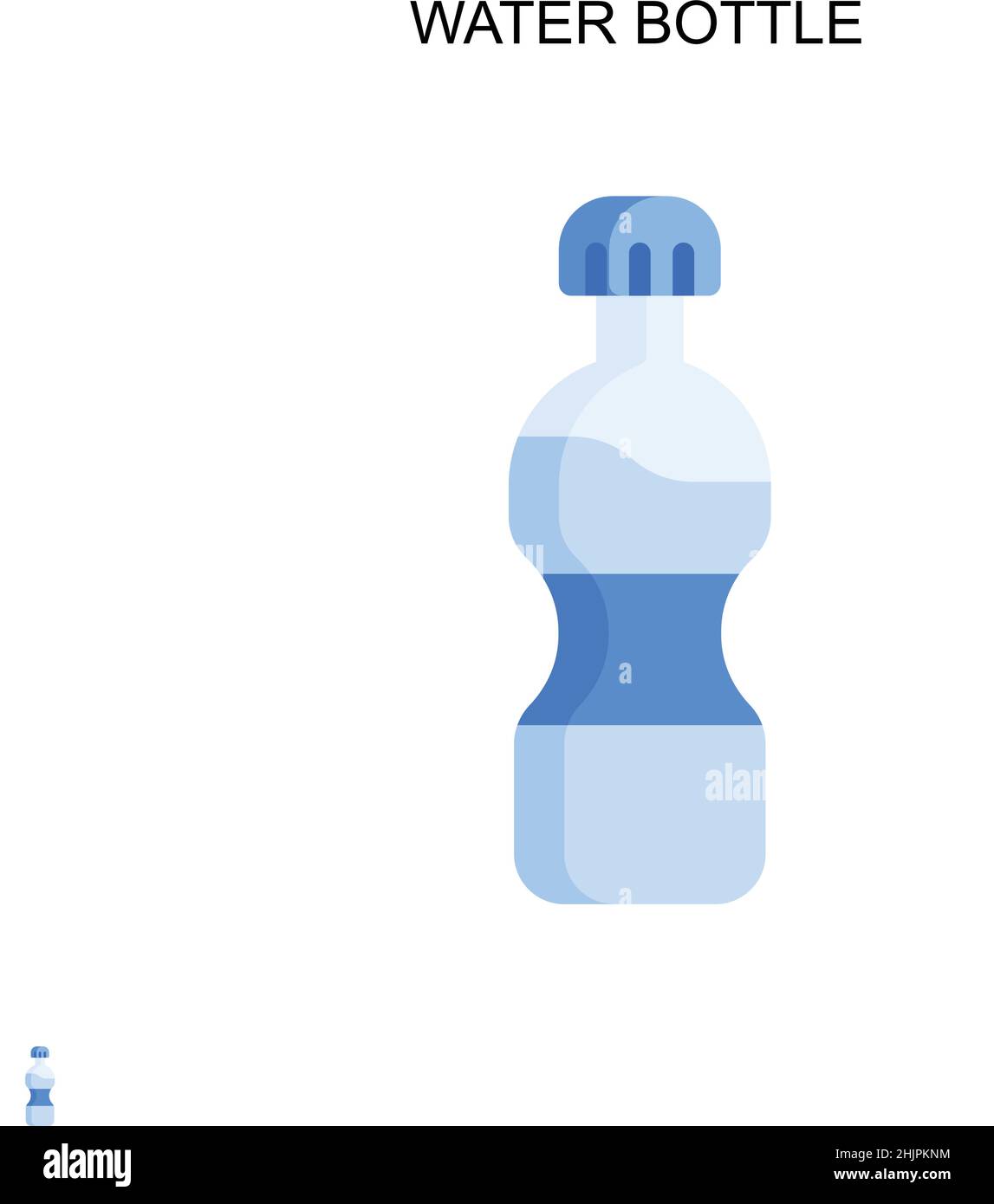 Water bottle Simple vector icon. Illustration symbol design template ...