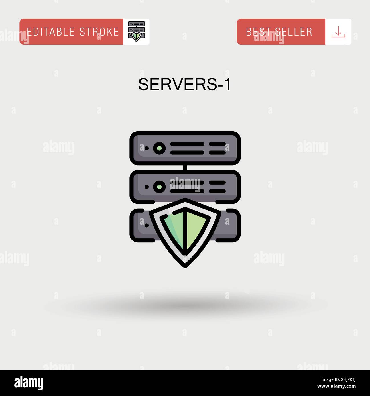Servers-1 Simple vector icon Stock Vector Image & Art - Alamy