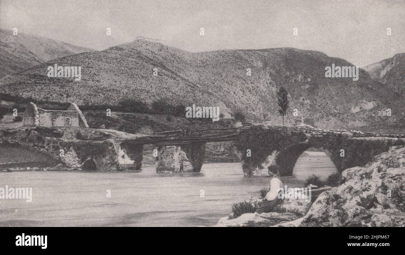 Ruins of past Greatness: Roman bridge over the Buna river in ...