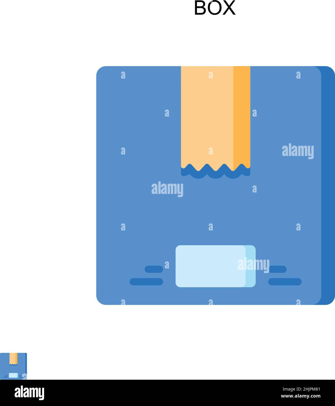 Box Simple vector icon. Illustration symbol design template for web ...