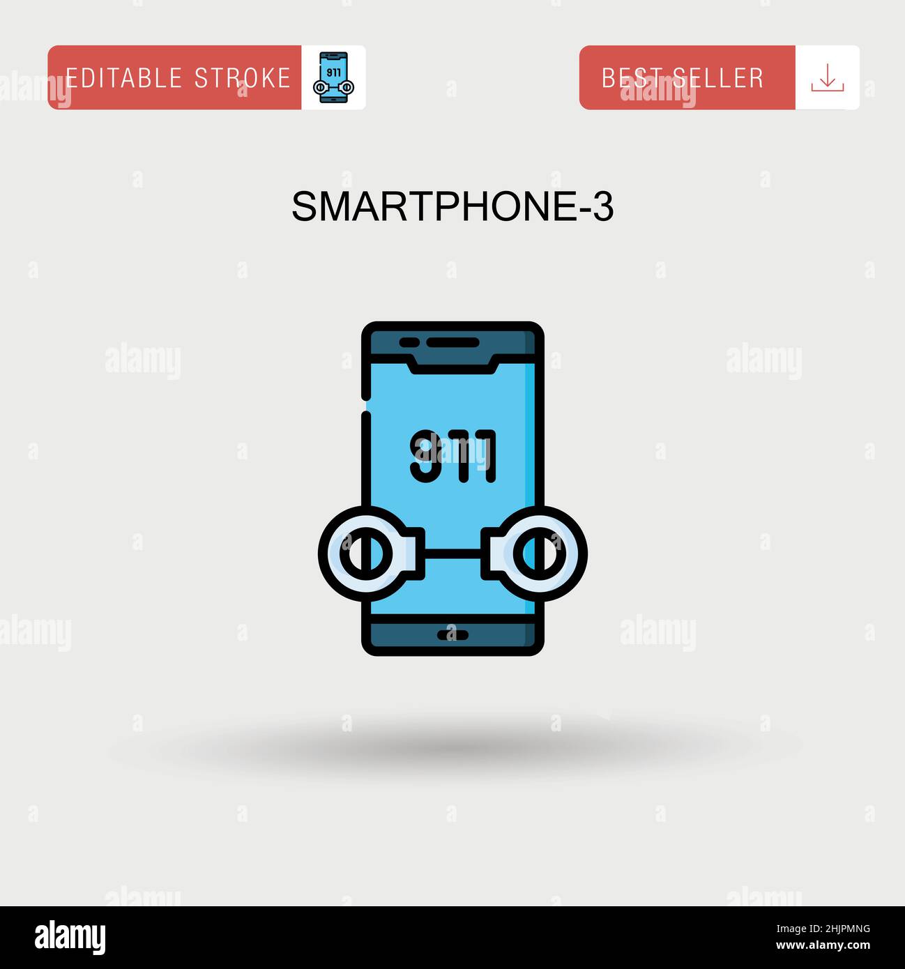 Smartphone-3 Simple vector icon Stock Vector Image & Art - Alamy