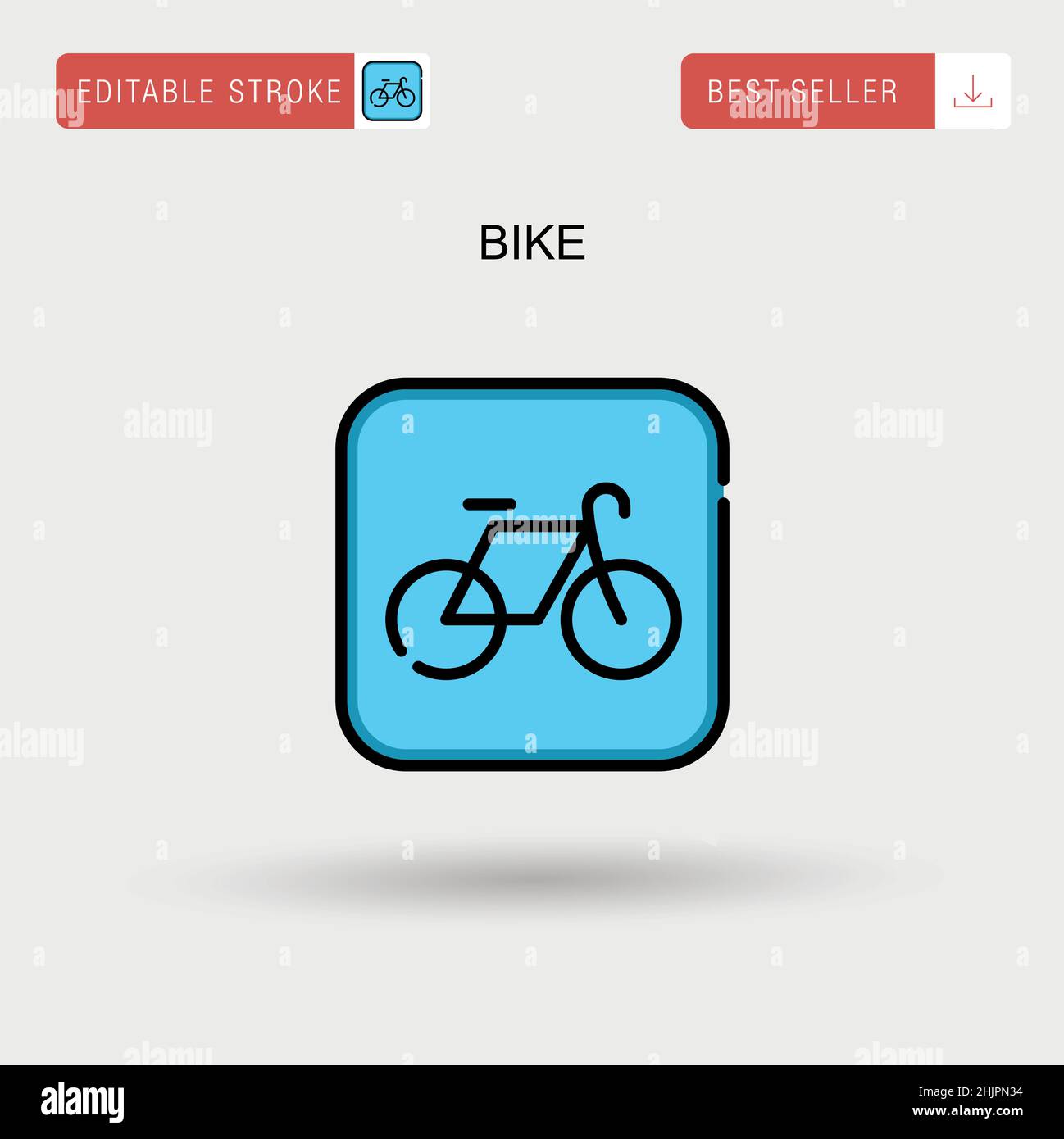 Bike Simple vector icon Stock Vector Image & Art - Alamy