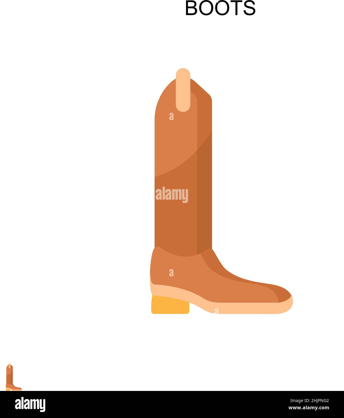 Boots Simple vector icon. Illustration symbol design template for web ...
