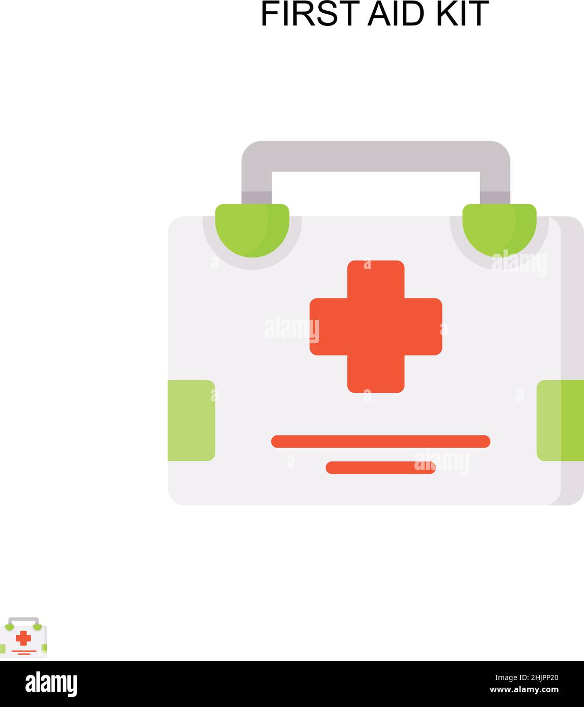 First aid kit Simple vector icon. Illustration symbol design template ...