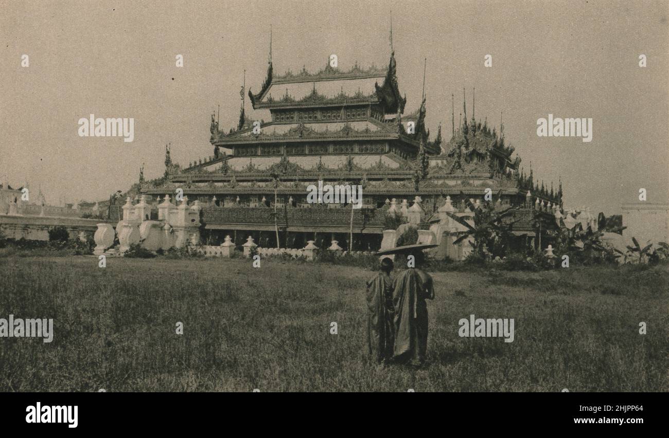 The Queen's Golden Monastery in Mandalay is reputed the finest building ...