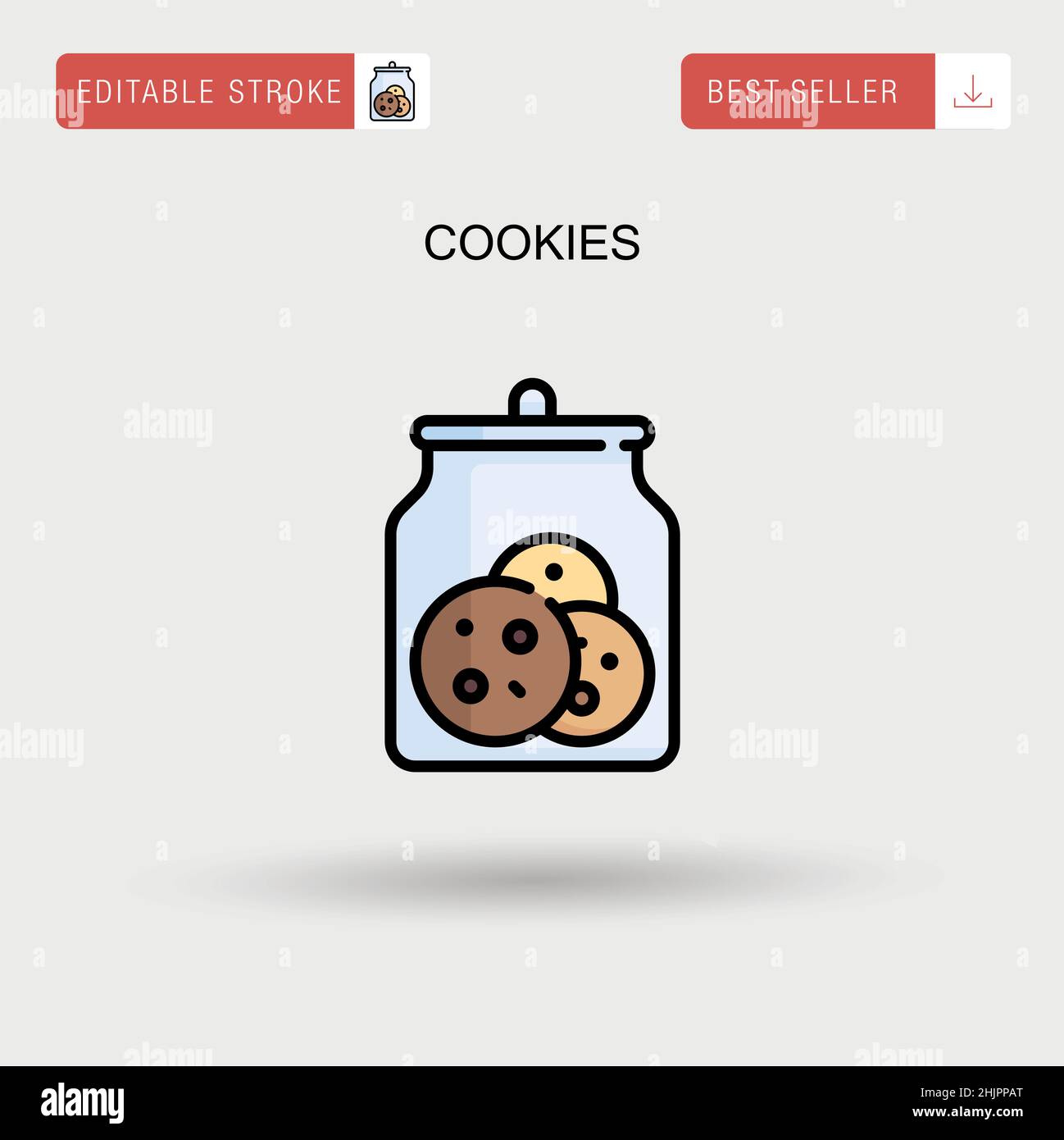 Cookies Simple vector icon Stock Vector Image & Art - Alamy
