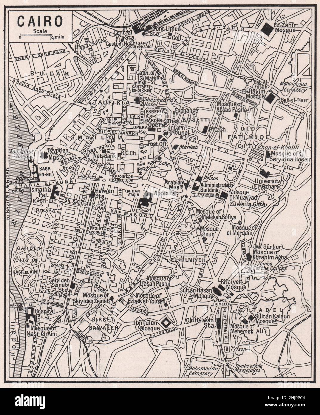 Egypt cairo map hi-res stock photography and images - Alamy