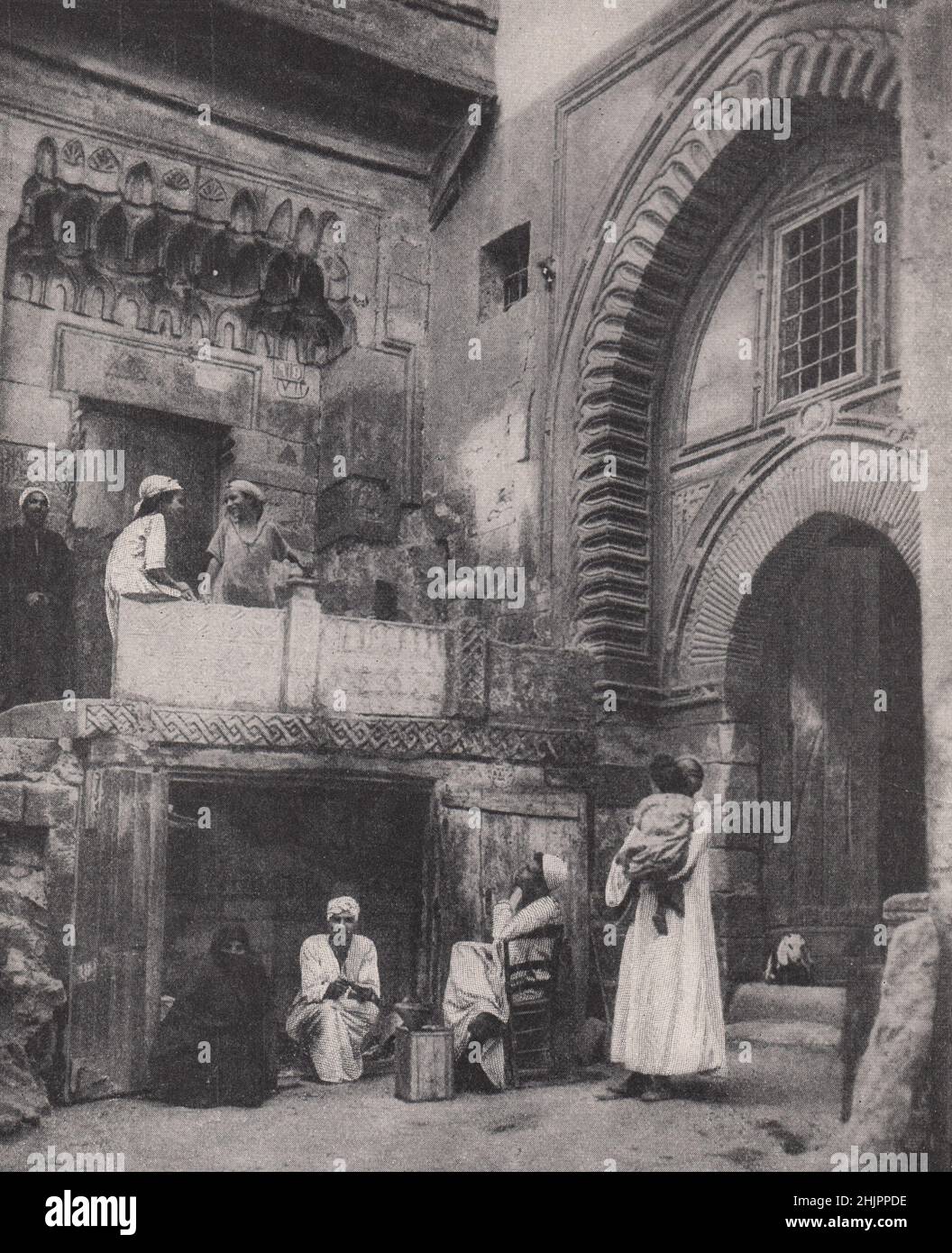 Quaintly charming survival of the Cairo of long ago. Egypt (1923 Stock ...