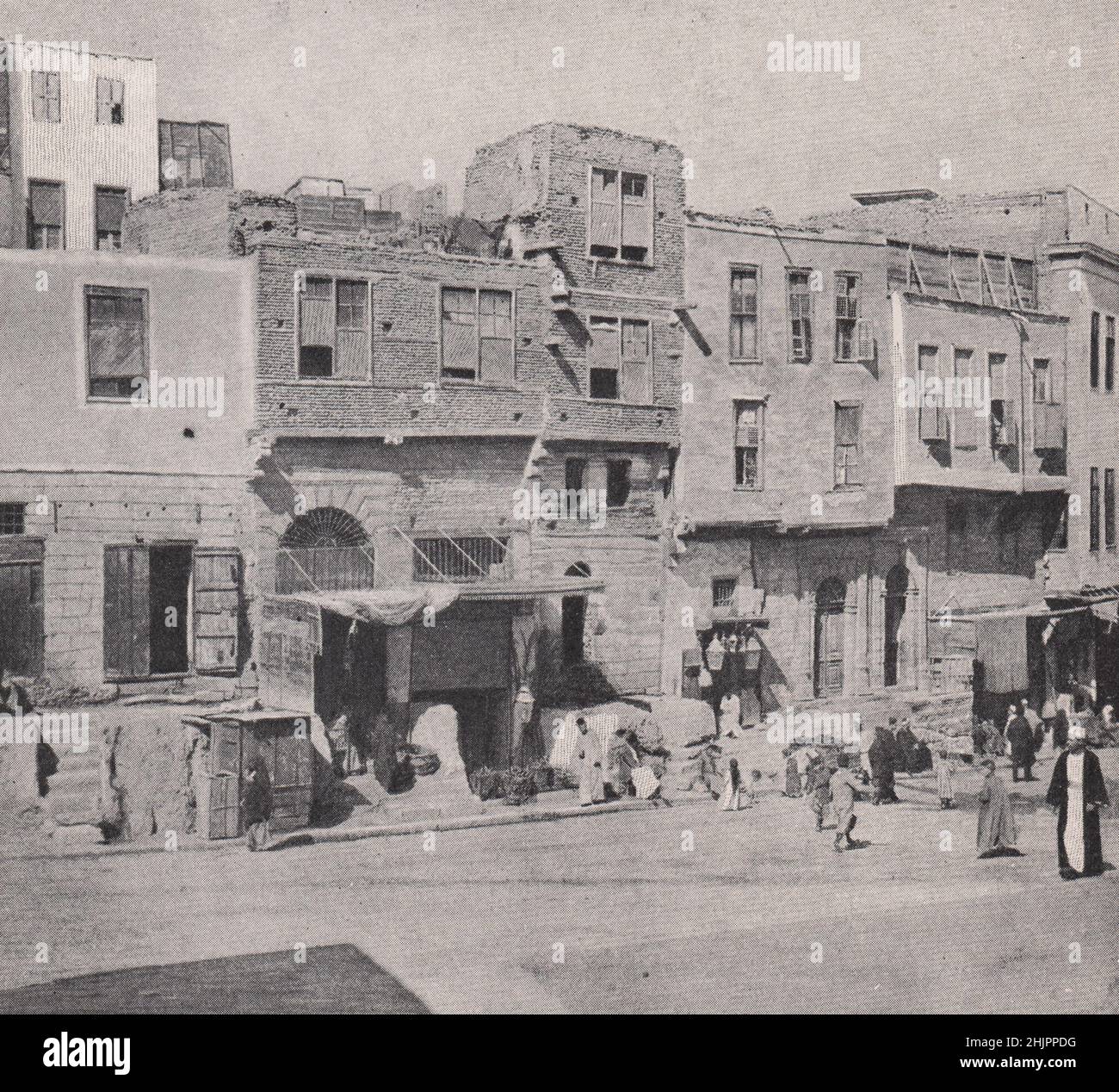 Heat and Glare and Dilapidation in a Native Quarter. Egypt. Cairo (1923 ...