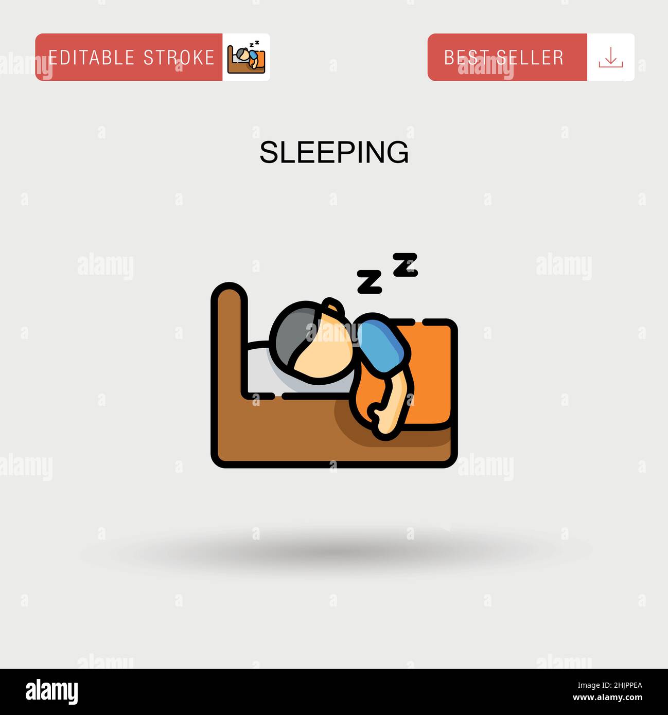 Sleeping Simple vector icon Stock Vector Image & Art - Alamy