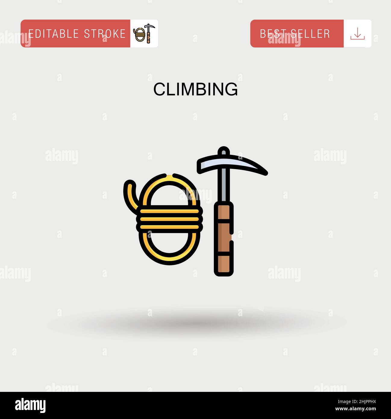 Free climber one hand Stock Vector Images - Alamy