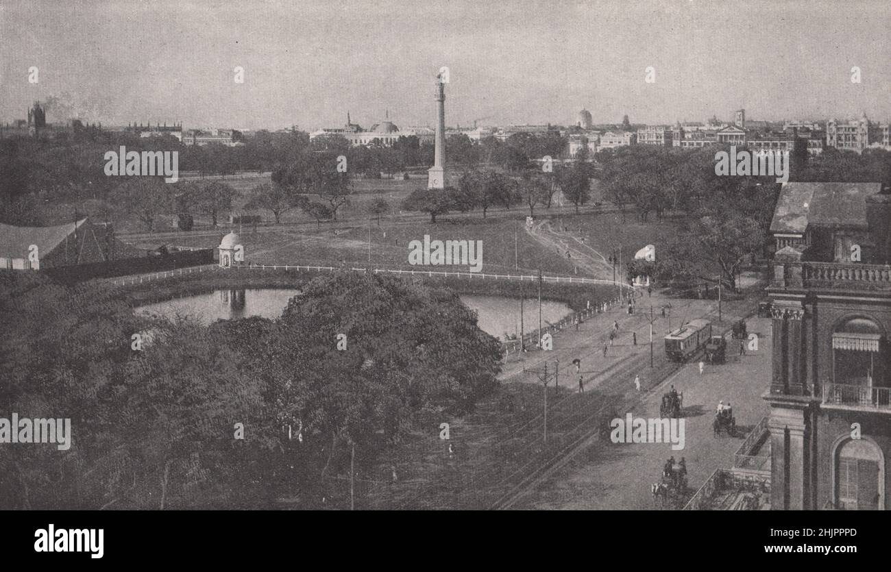 Panorama of Calcutta encircling the Maidan with a ring of magnificent ...