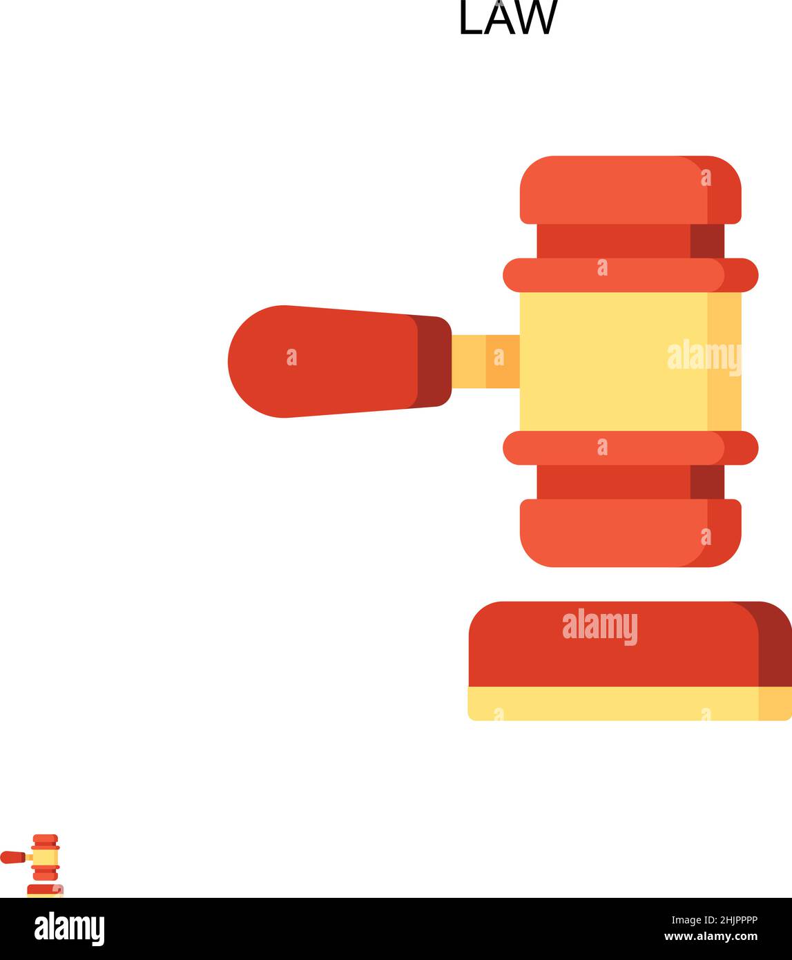 Law Simple vector icon. Illustration symbol design template for web ...