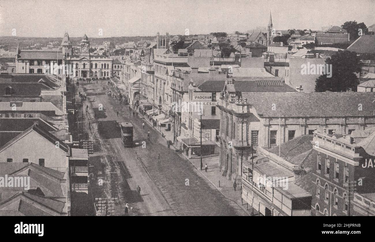 Southward view along main street, the finest street in Port Elizabeth ...