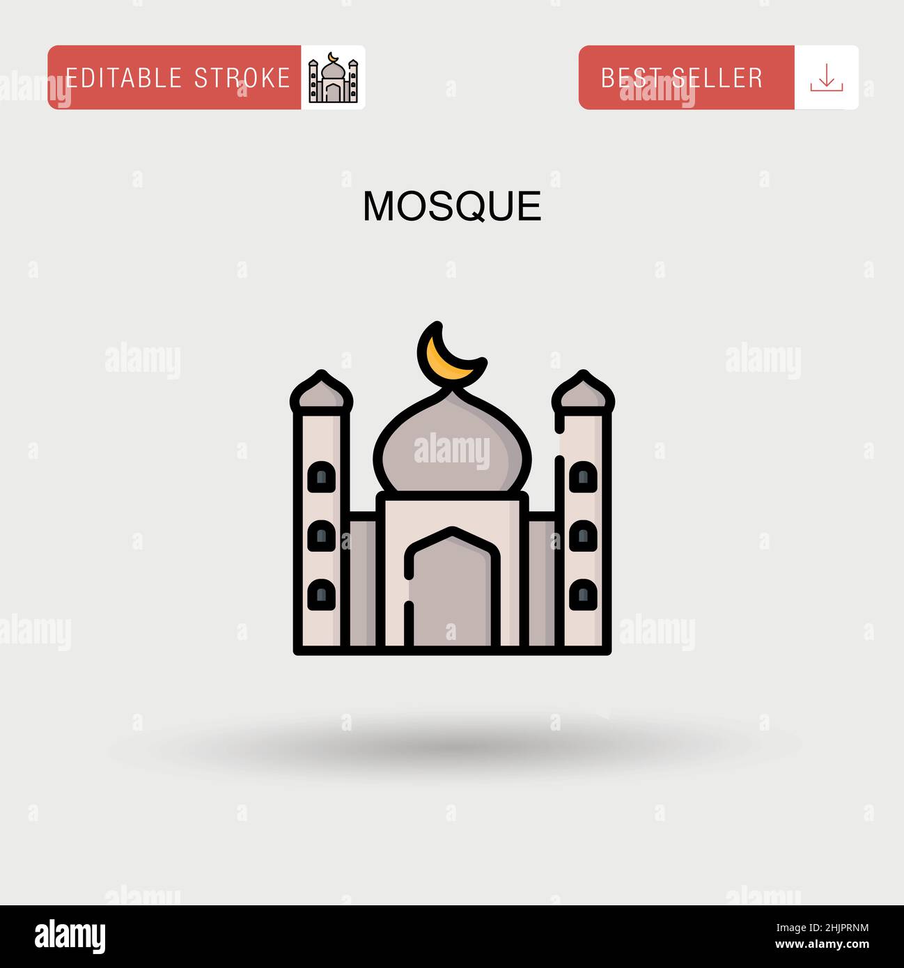 Prayer in arabian mosque Stock Vector Images - Alamy
