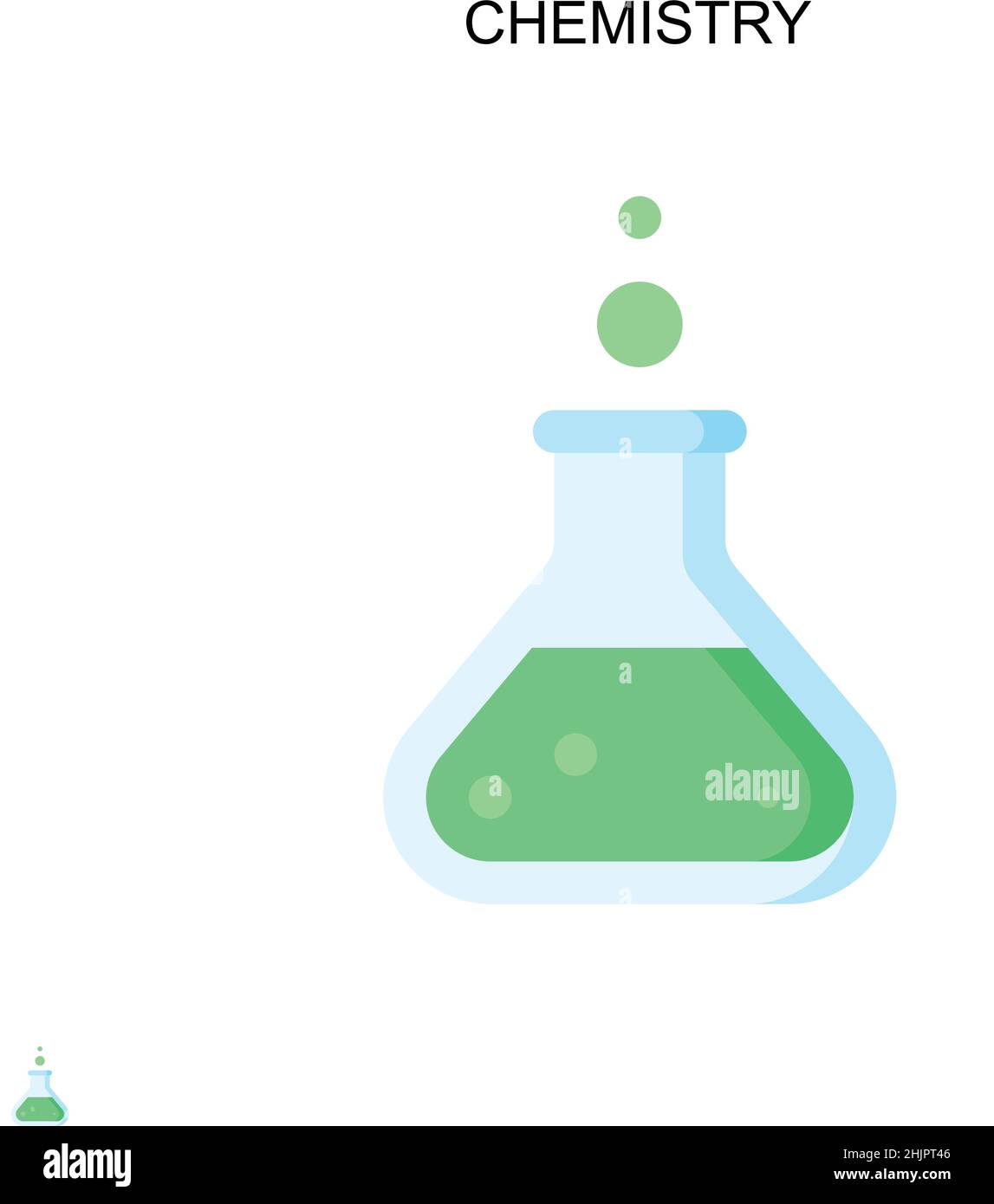 Chemistry Simple vector icon. Illustration symbol design template for ...