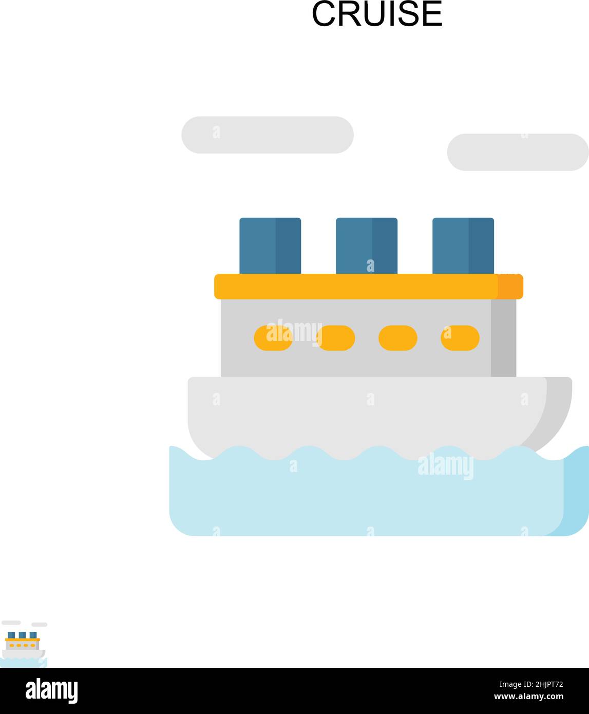 Cruise Simple vector icon. Illustration symbol design template for web ...