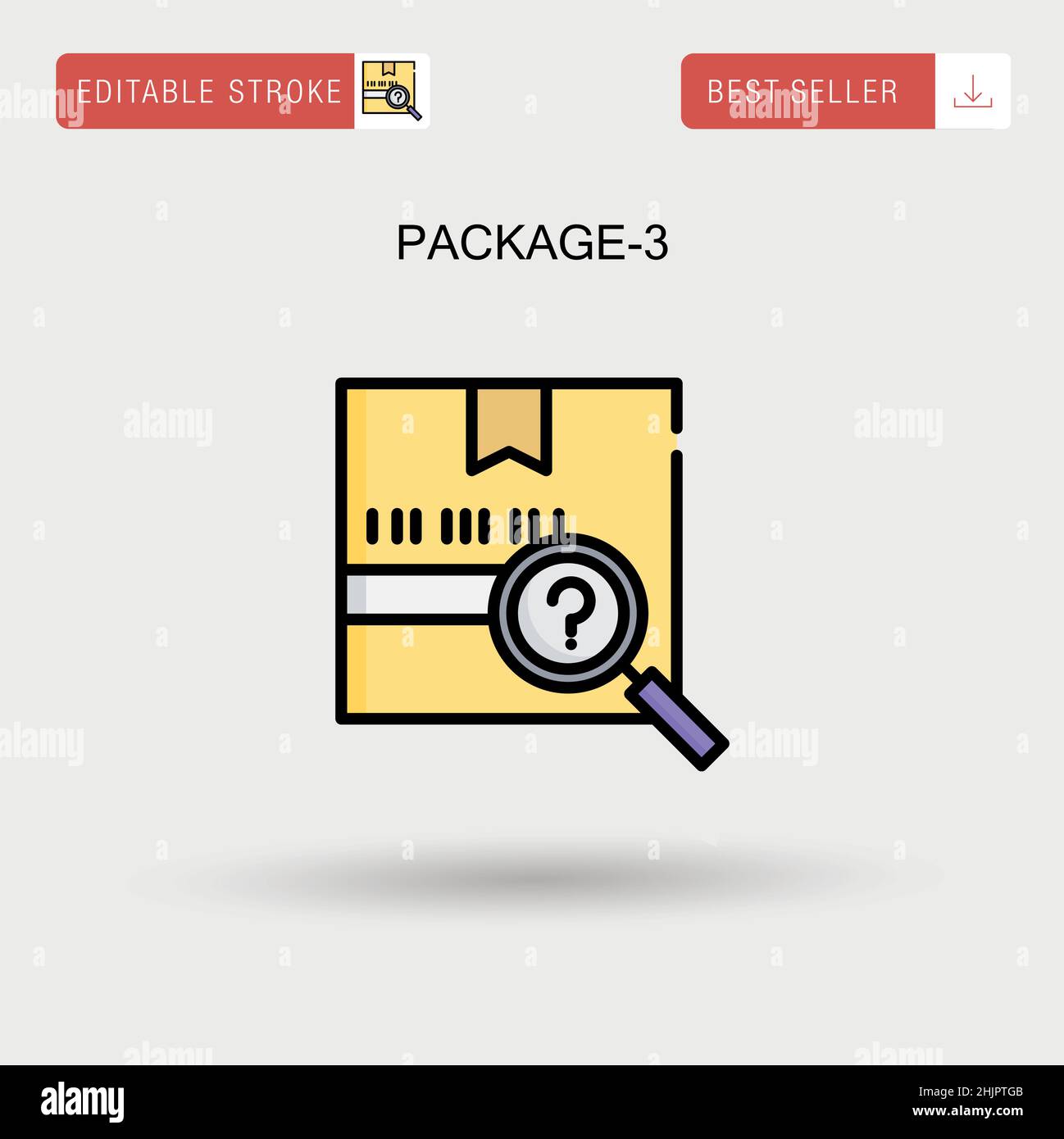 Package-3 Simple vector icon Stock Vector Image & Art - Alamy