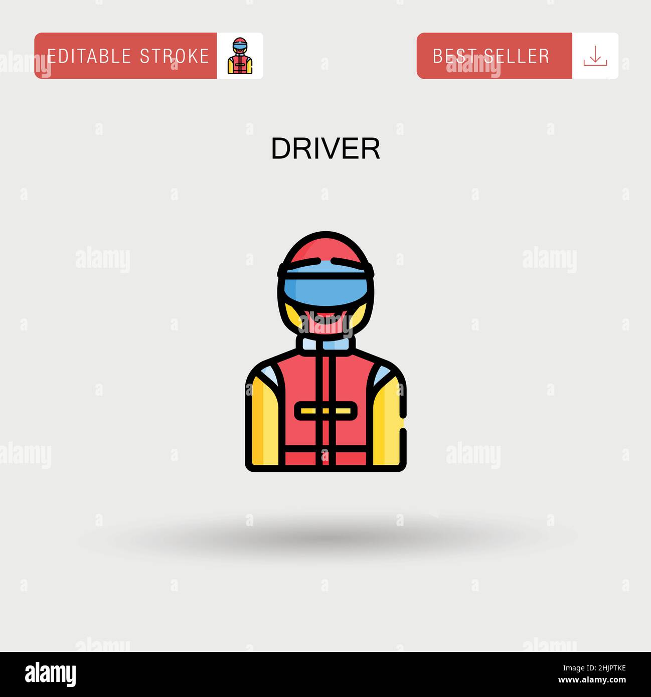 Driver Simple vector icon Stock Vector Image & Art - Alamy
