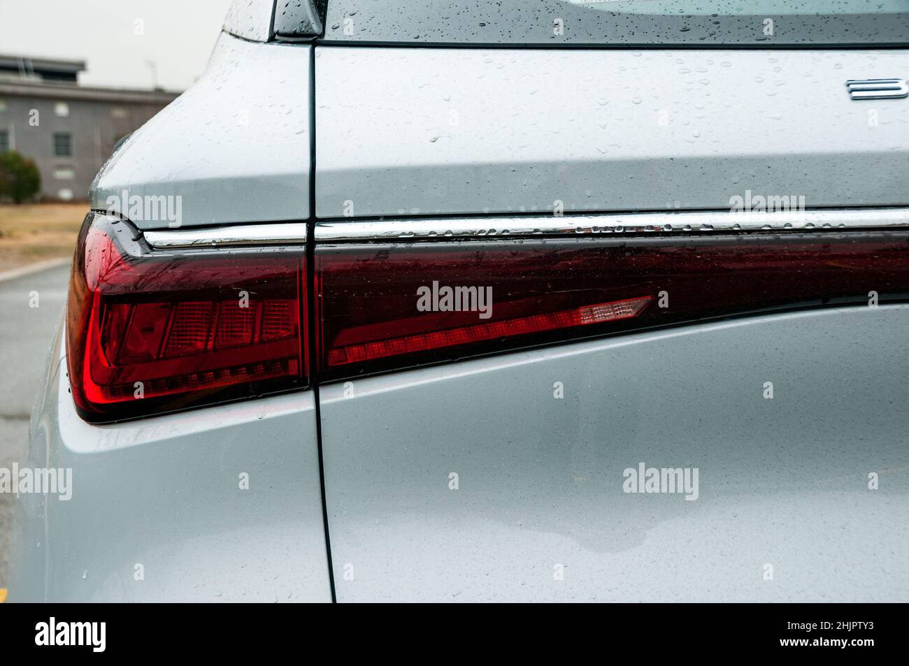 Dragon crystal LED lights on the back of the BYD Yuan Plus as pictured ...