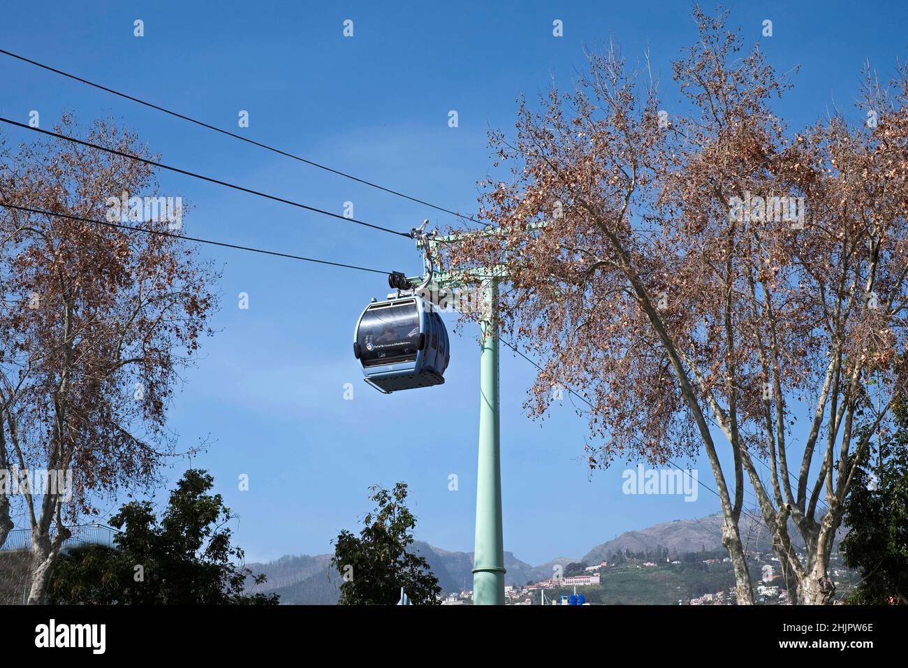 Mountain Cable Car, Monte, Funchal, Madeira Stock Photo - Alamy