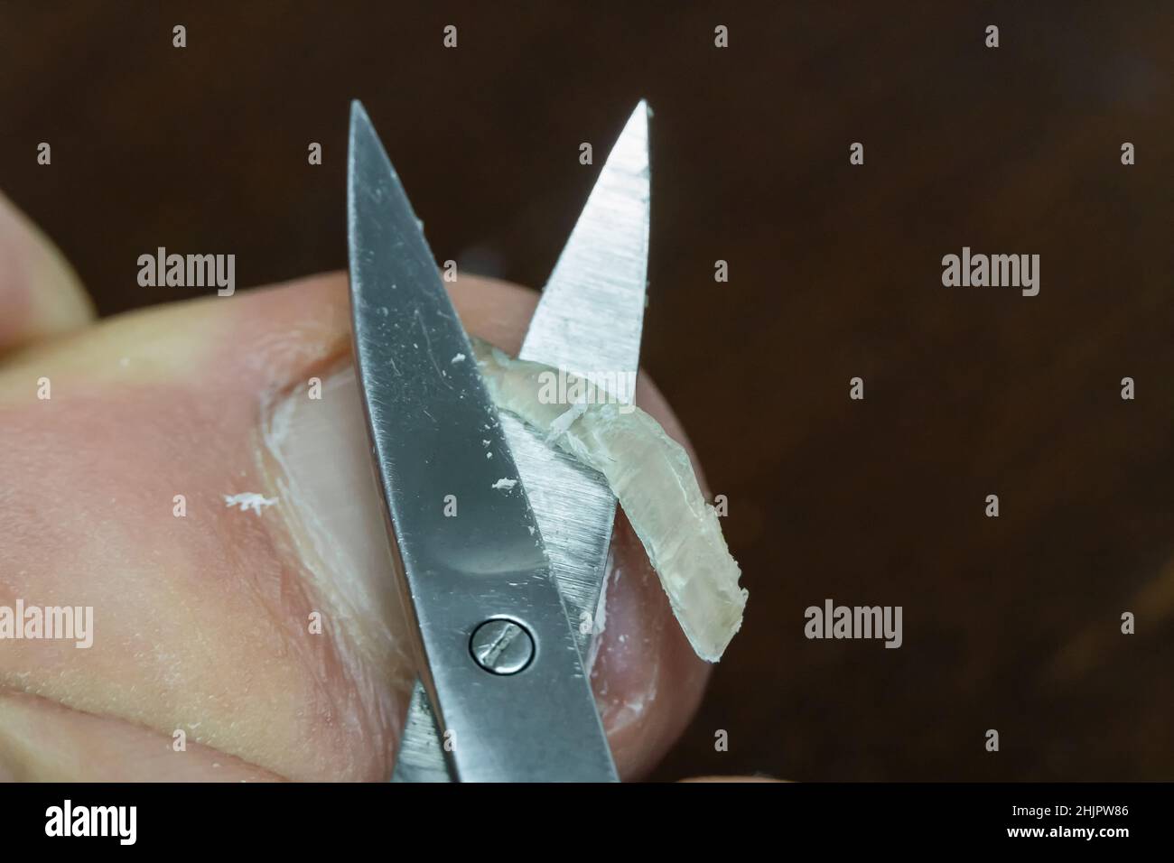 Cutting toenails pedicure hi-res stock photography and images - Alamy