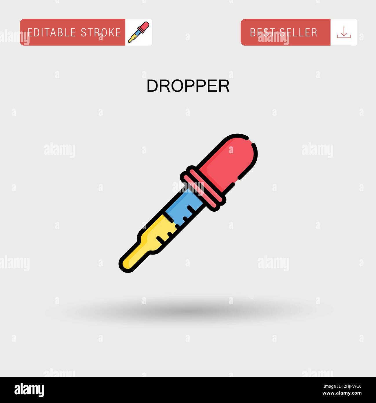 Transparent dropper bottle white Stock Vector Images - Alamy