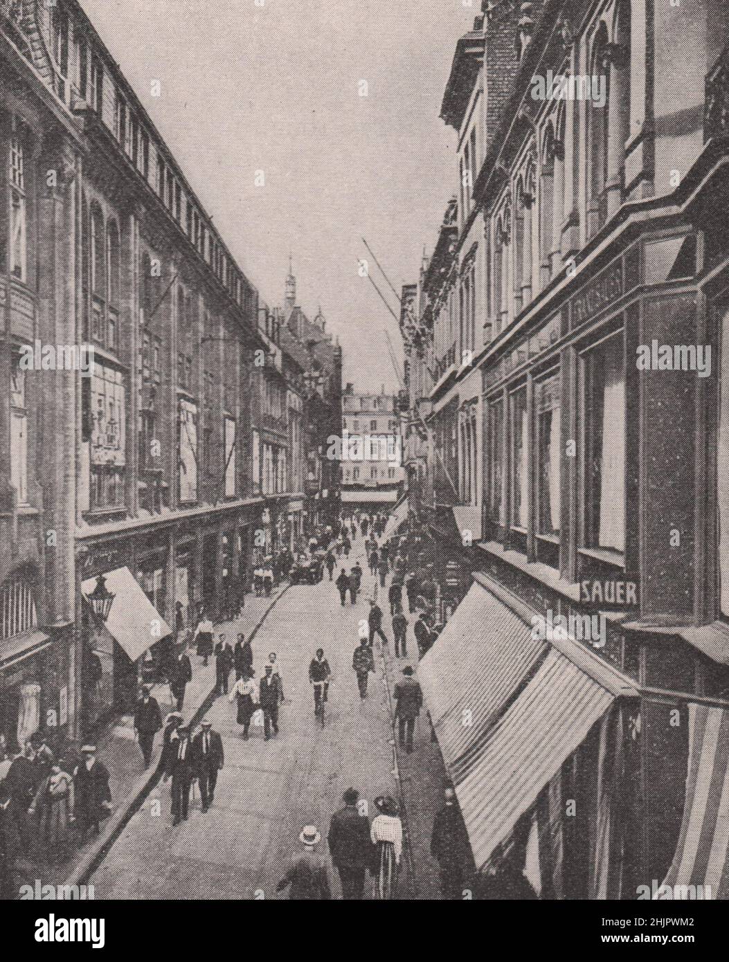 Hohestrasse, cologne's high street. Germany. Cologne (1923 Stock Photo ...