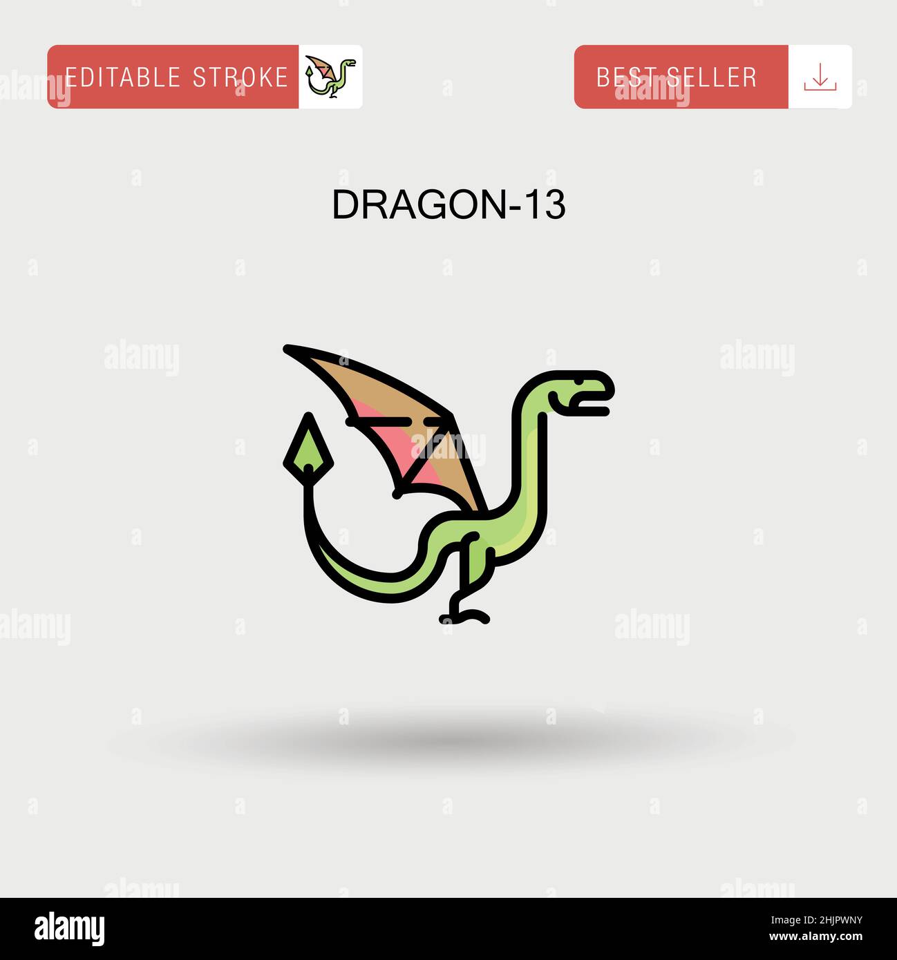 Blue dragon illustration hi-res stock photography and images - Alamy