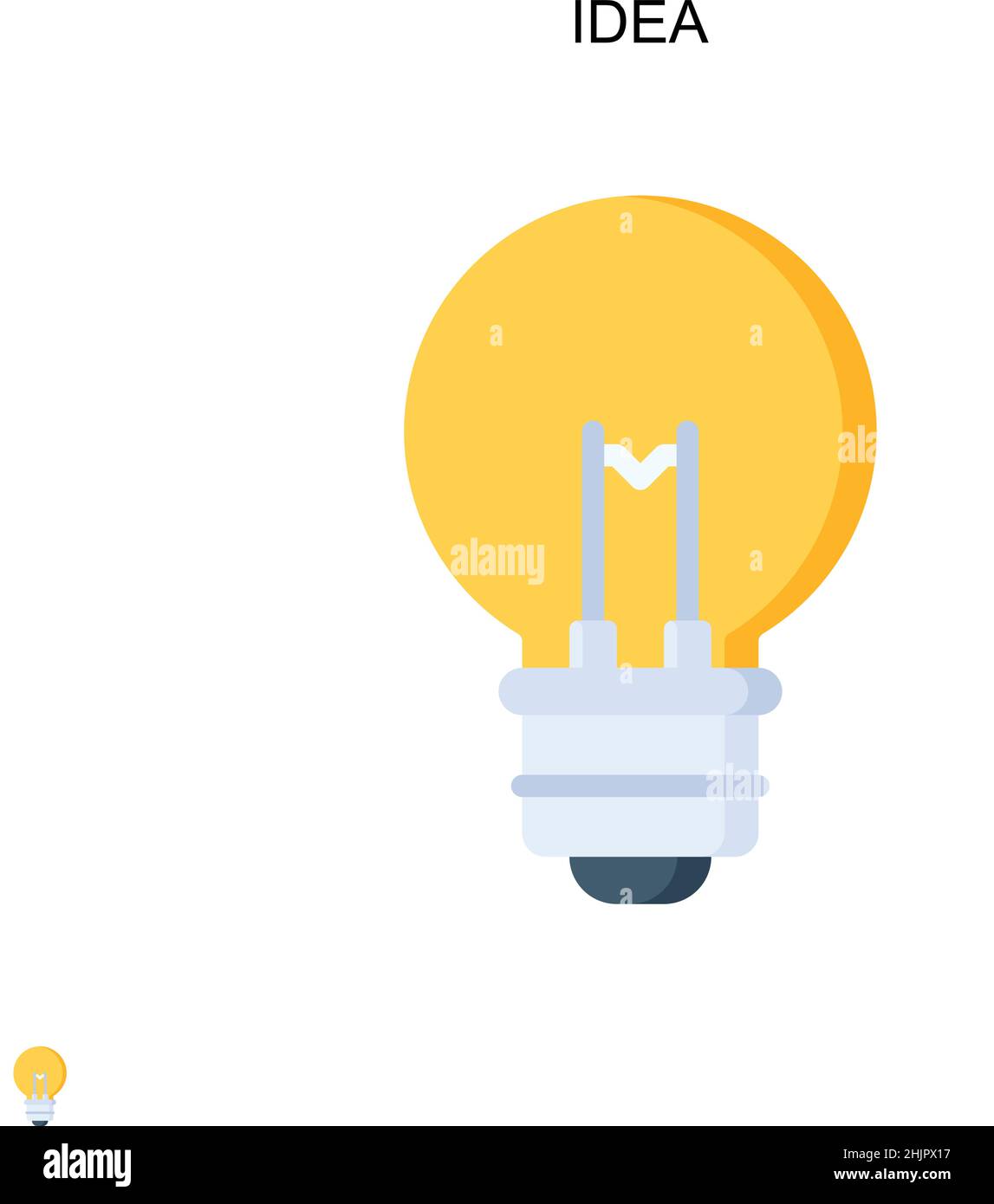 Idea Simple vector icon. Illustration symbol design template for web ...
