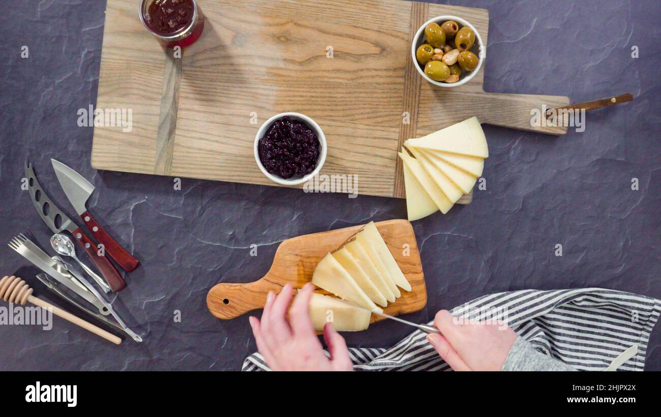 Flat lay arranging cheese hi-res stock photography and images - Alamy