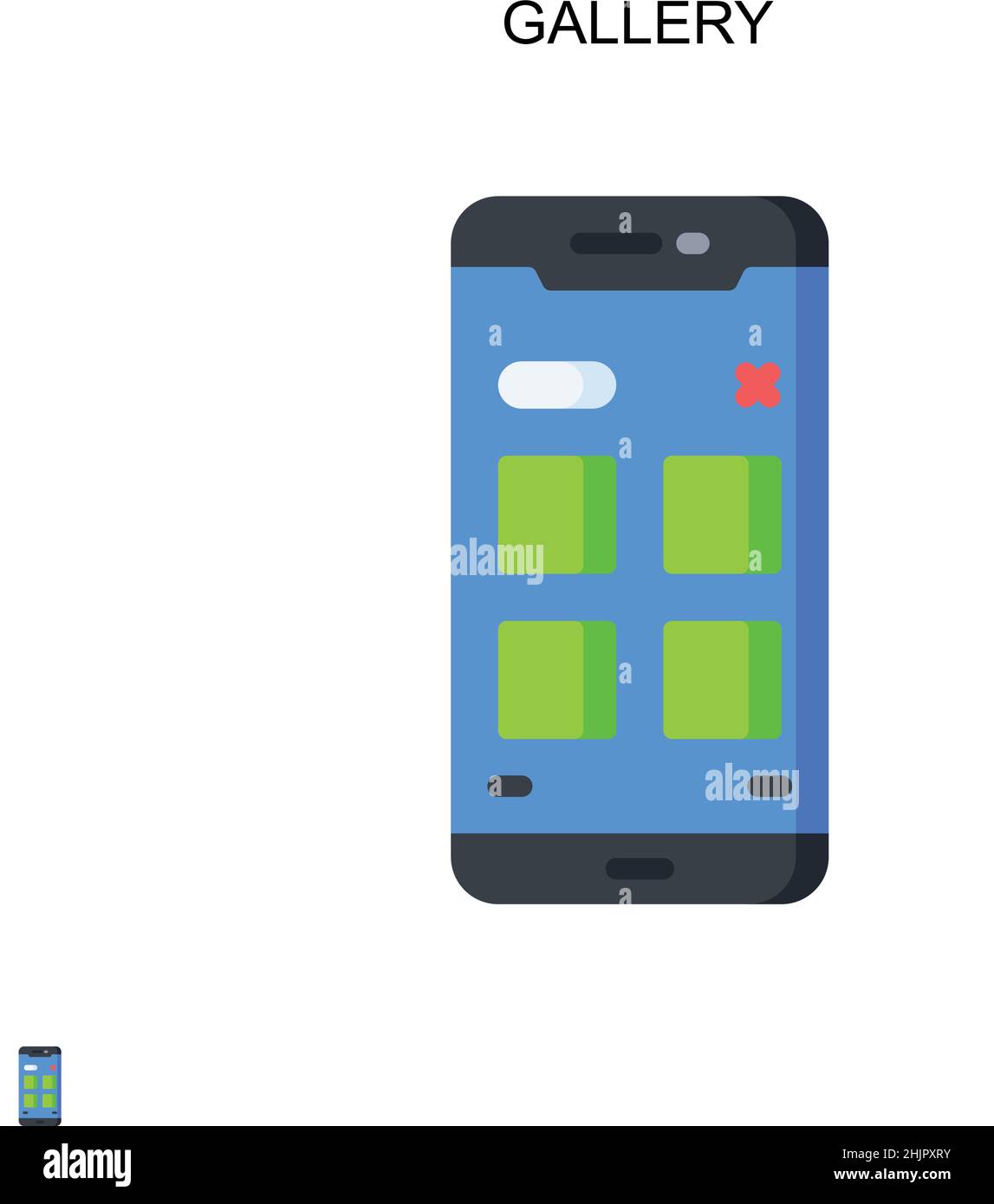 Gallery Simple vector icon. Illustration symbol design template for web ... Gallery Simple vector icon. Illustration symbol design template for web ...