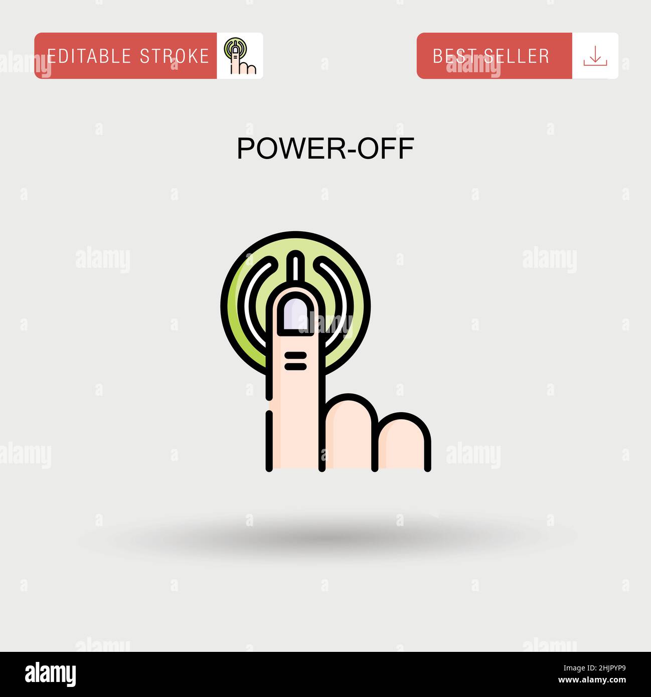 Power-off Simple vector icon Stock Vector Image & Art - Alamy
