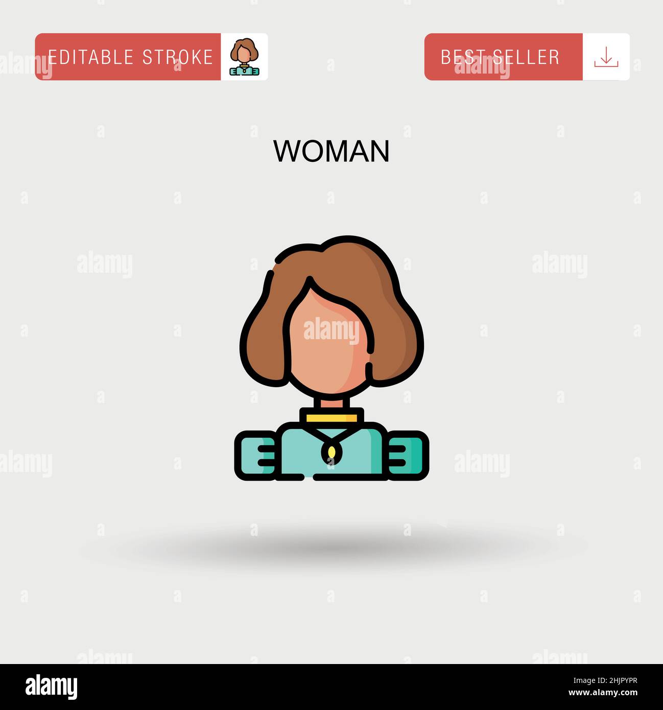 Woman Simple vector icon Stock Vector Image & Art - Alamy