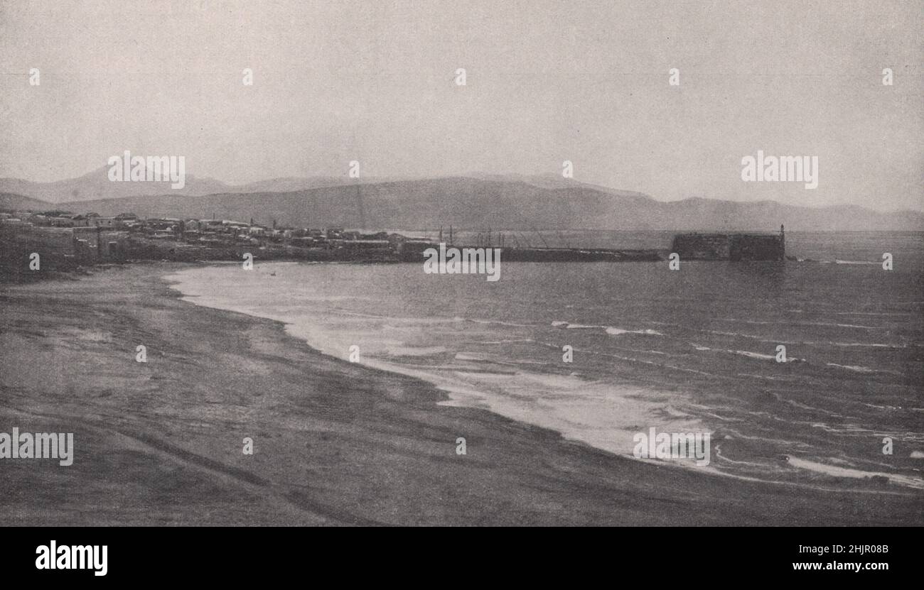 Old harbour of Candia, once a commercial base in the Empire of Venice ...