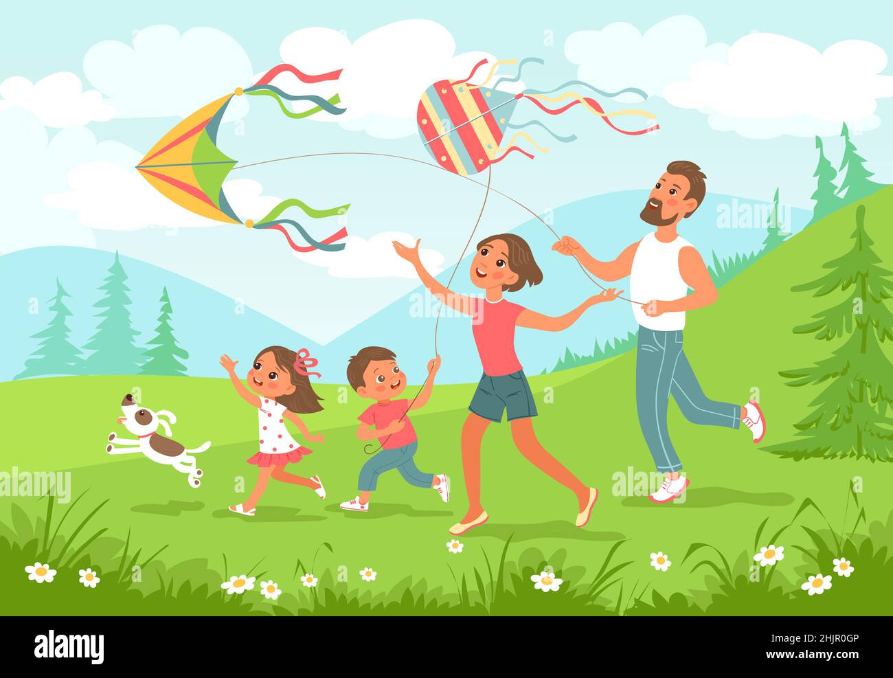 Happy parent child playing Stock Vector Images - Alamy